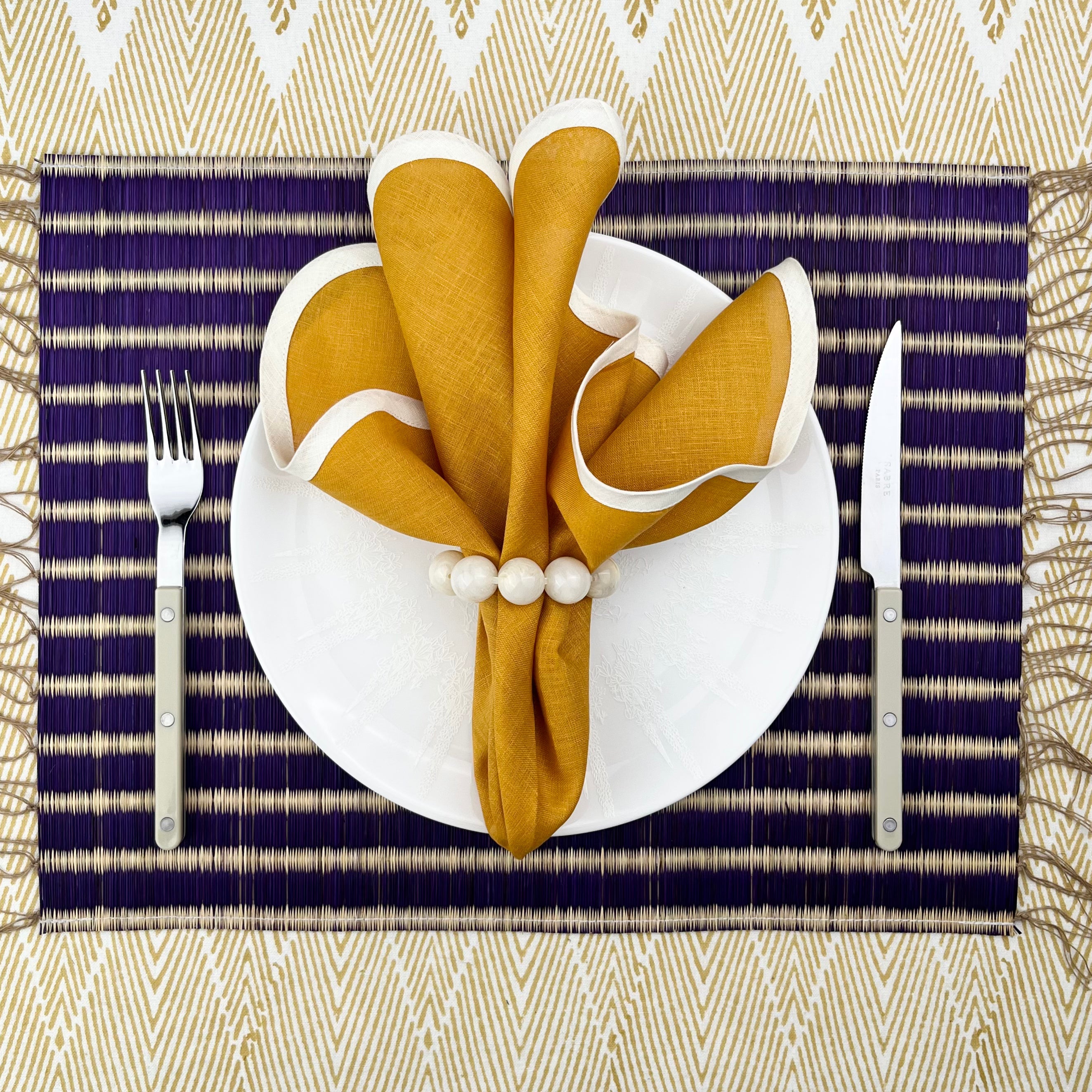 ‘The Rush’ Placemat - Purple Stripe